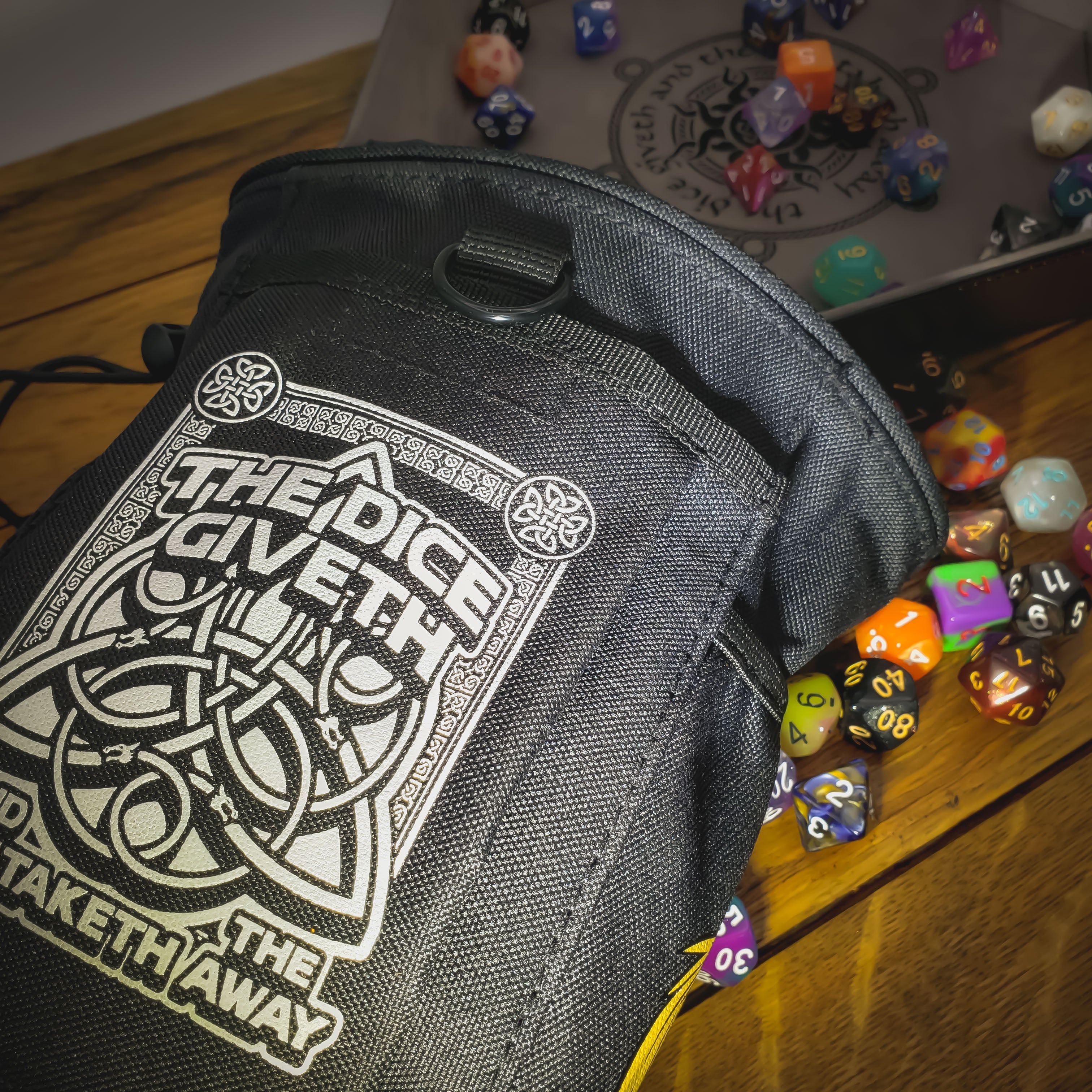 Dice Giveth and Taketh Deluxe Dice Bag – TJ Jewelry and Gifts