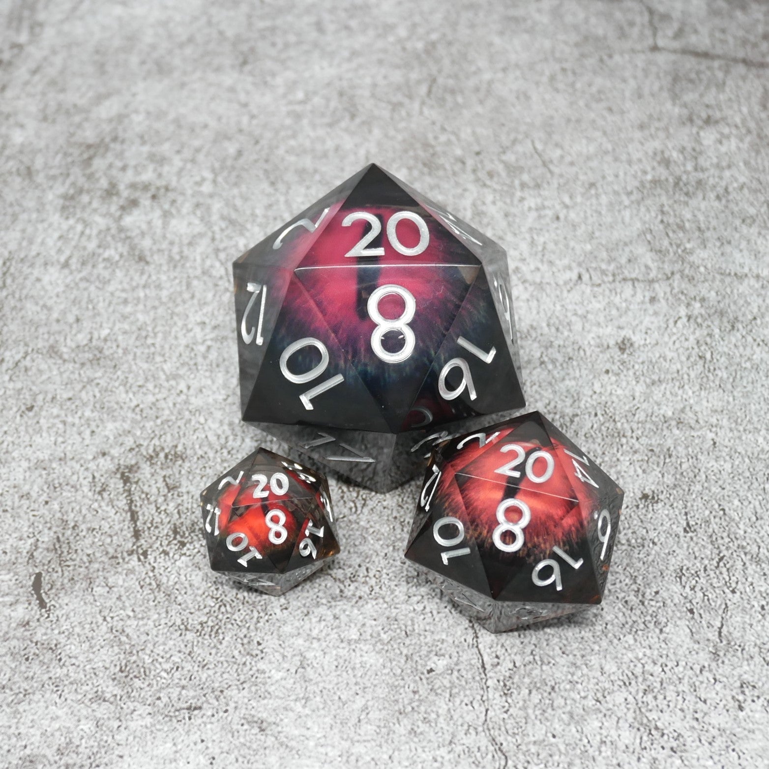 Smaug's Eye | Giant D20 Moving Eye DnD Dice | Acrylic RPG Gaming Dice ...